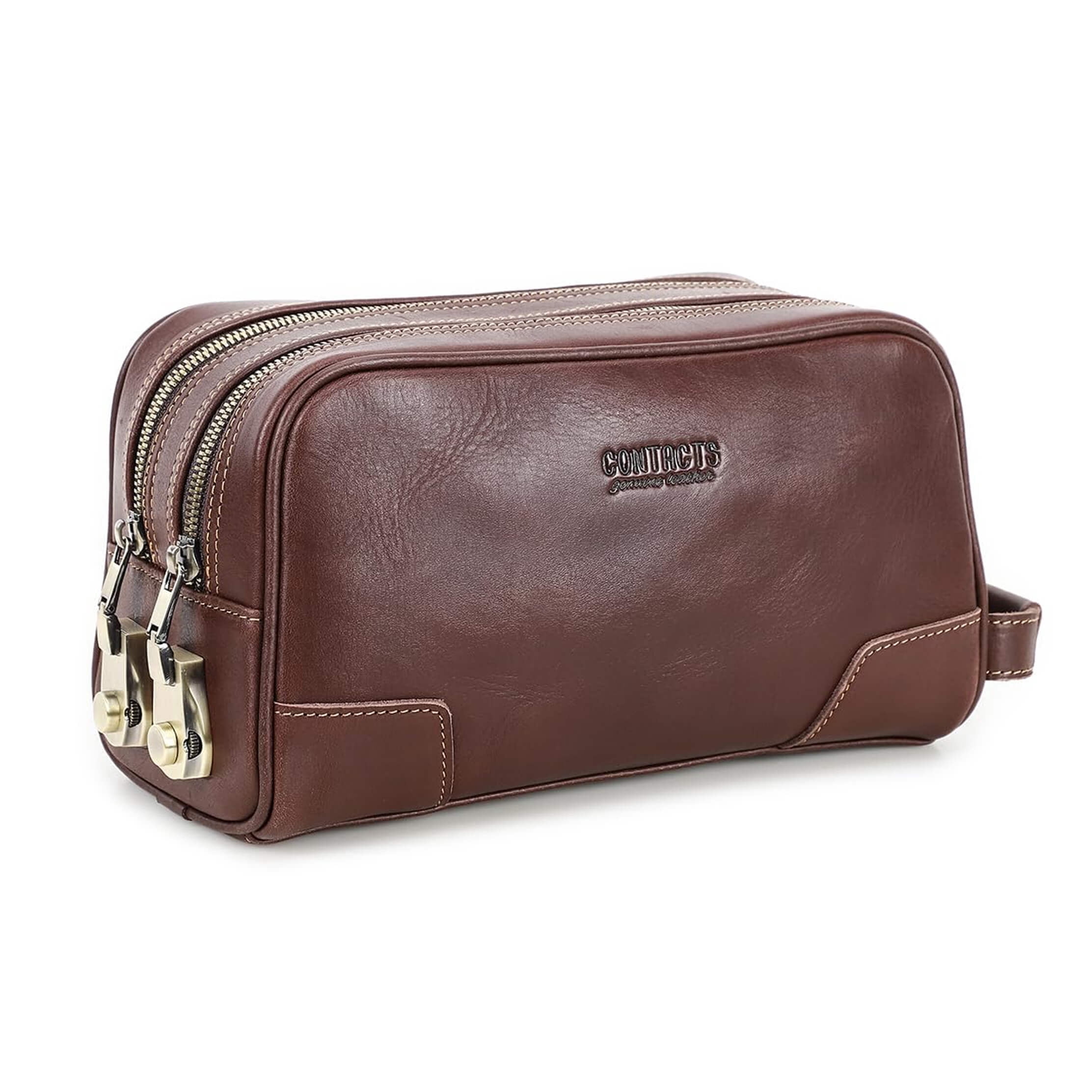 Contact's Men's Clutch Purse Bag , Toiletry Bag with Lock for Men ...