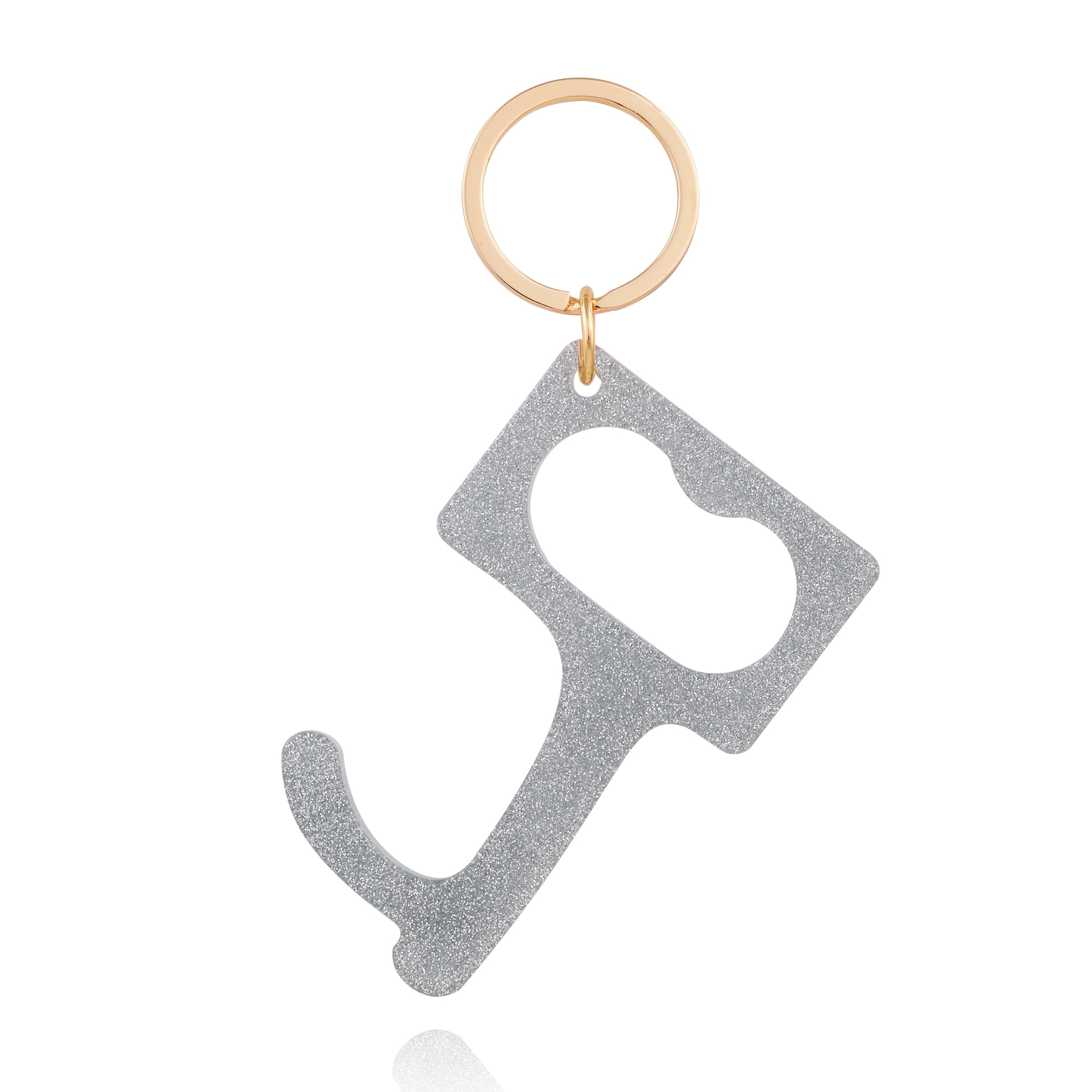 Contactless safety no touch silver glitter resin tool - Walmart.com