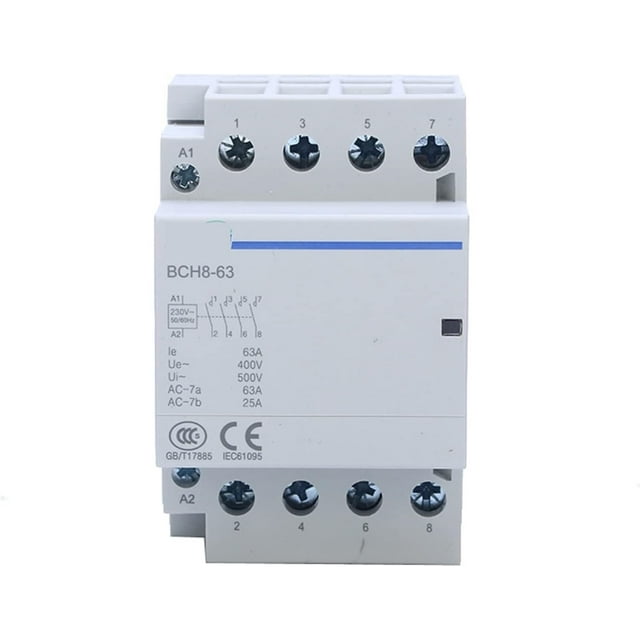 Contactor AC 220V 63A 4P Modular Smart Home, Office AC AC Contractor ...
