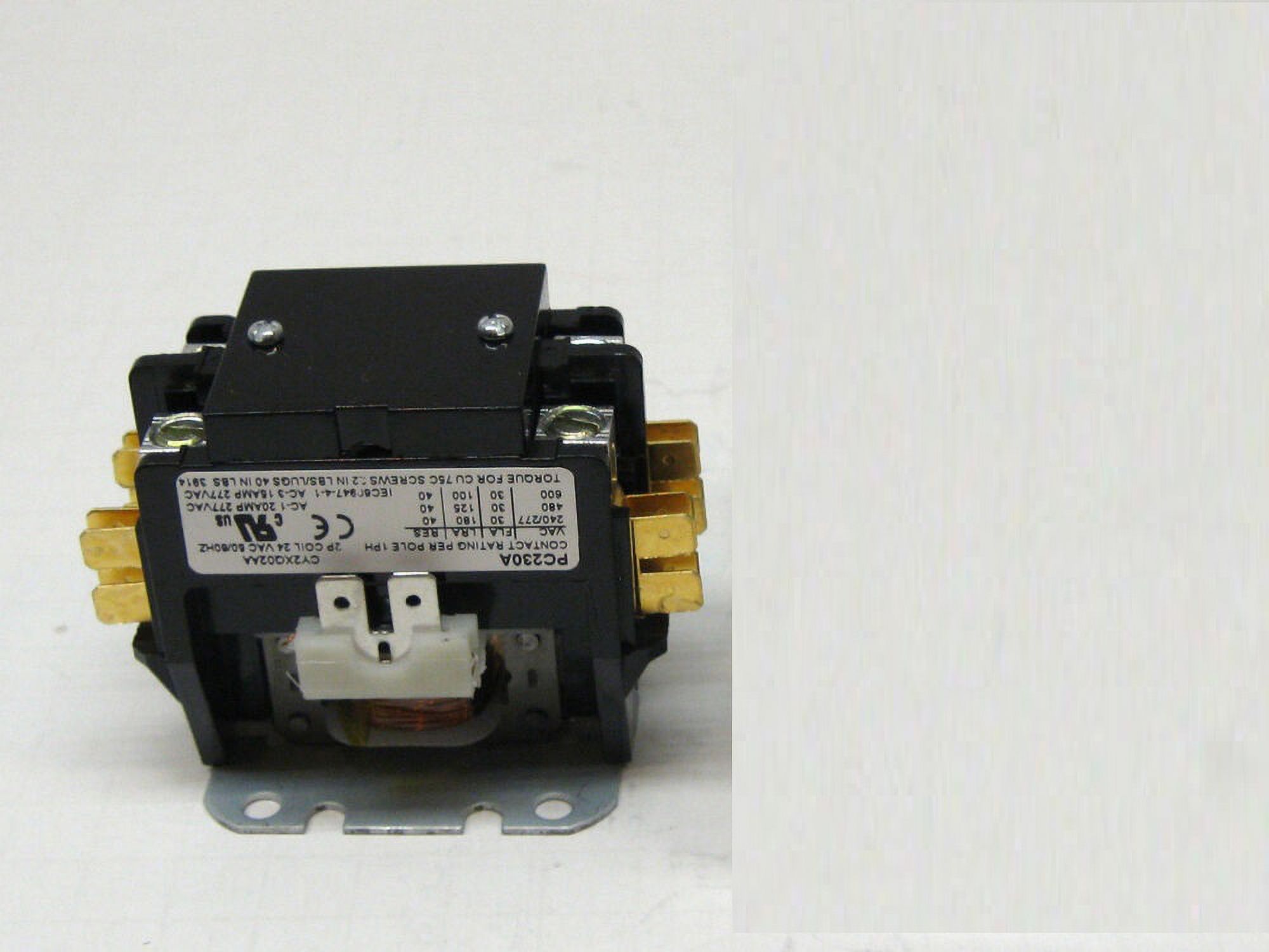Contactor Double Two Pole 30 Amps 24 Volts for Air Conditioner Heat ...