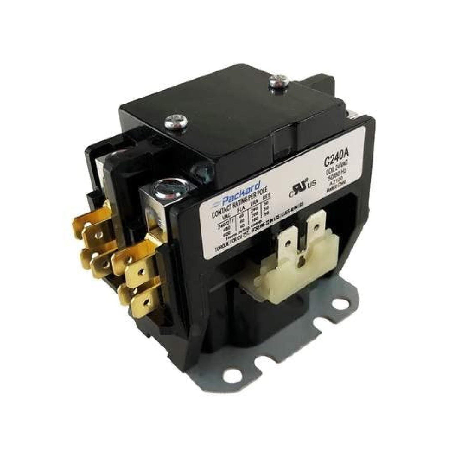 Contactor Double Two Pole 40 Amp 24 Volts Air Conditioning PC240A ...