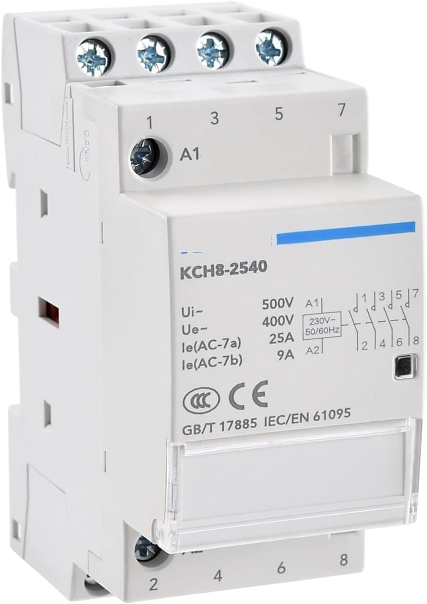Contactor Household modular contactors 4P 25A 220V 24V AC 50/60 Hz for 35mm DIN rail 4NO 2NO ...