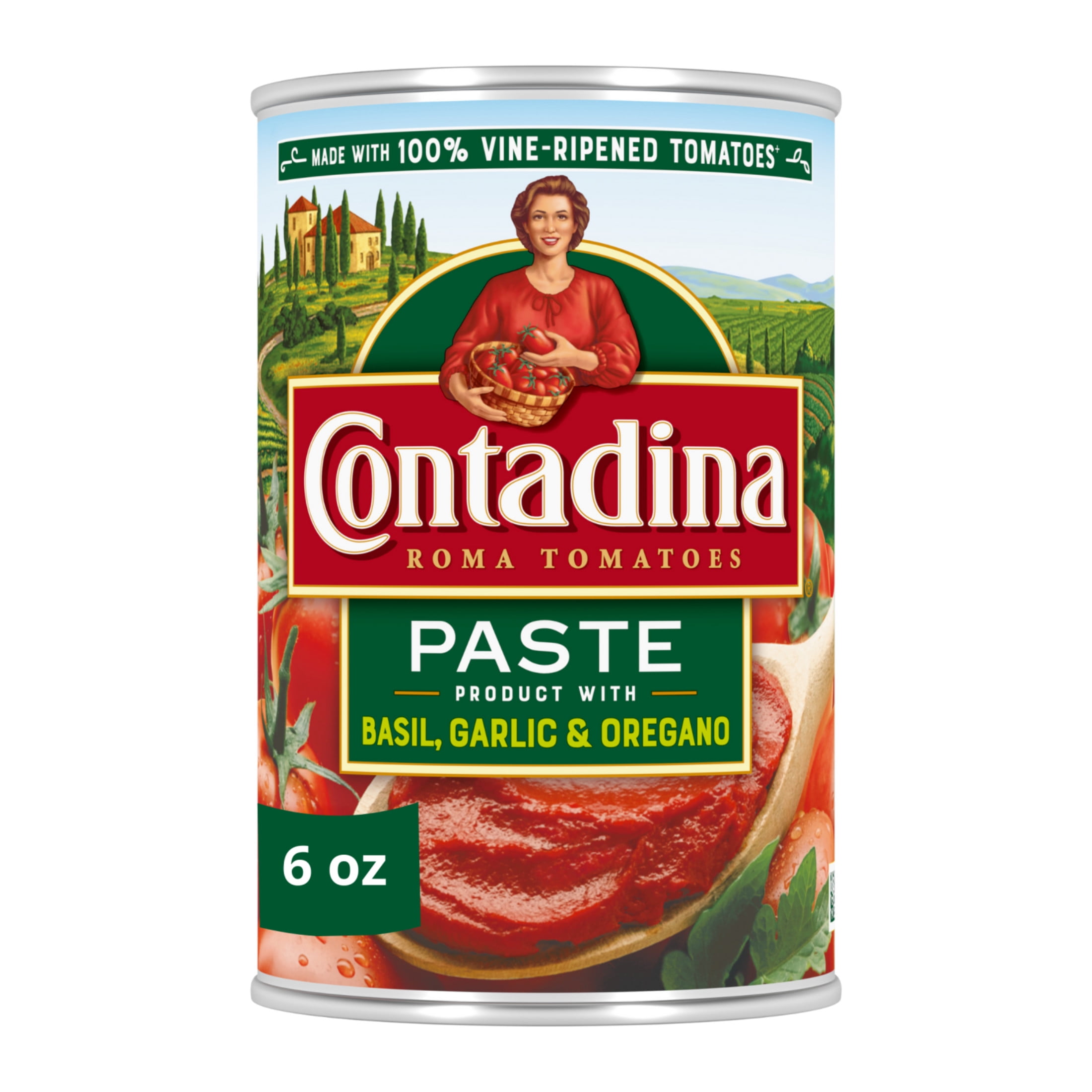 Contadina Canned Tomato Paste with Italian Herbs 6 oz Can (Pack of 8) - Walmart.com