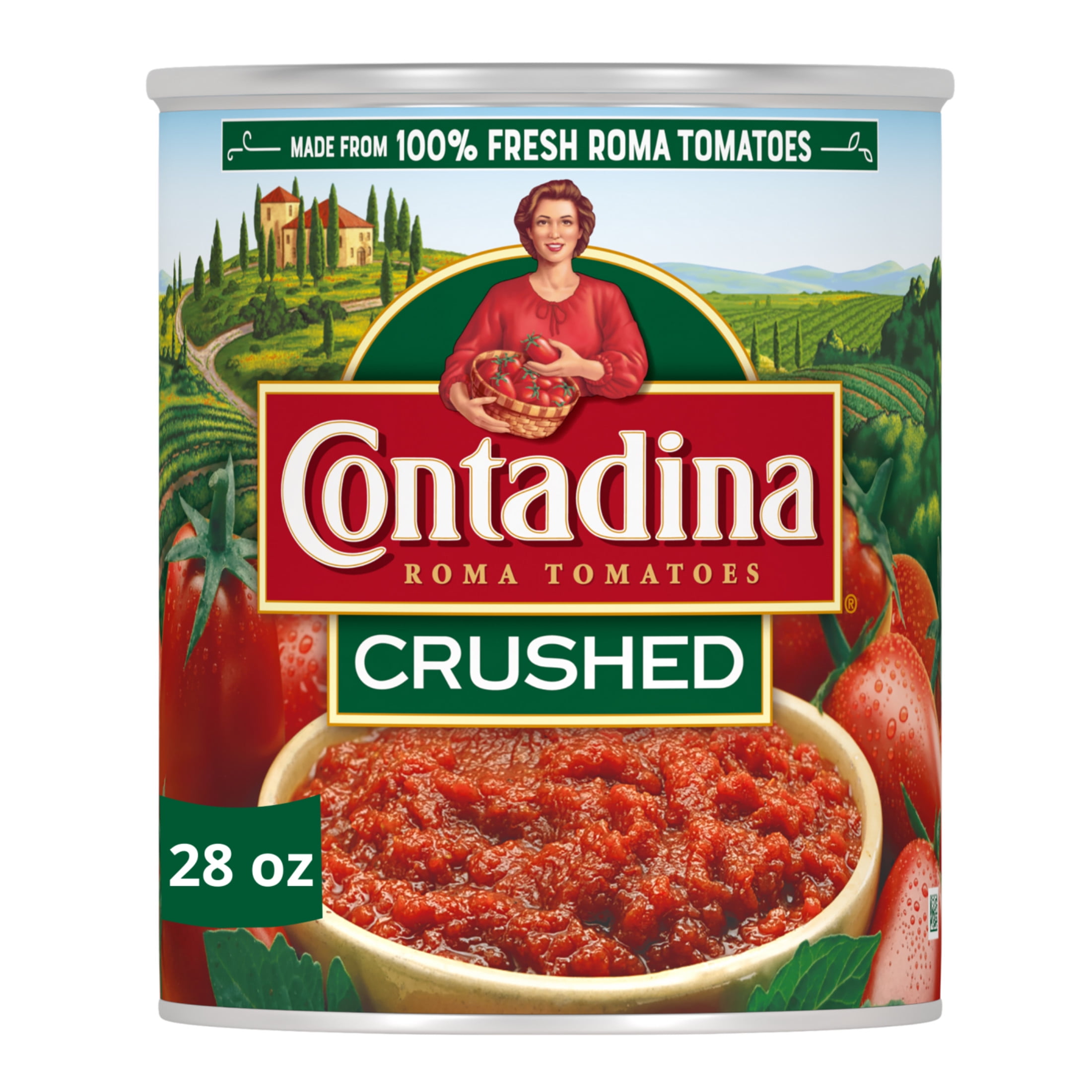 Contadina Crushed Tomatoes 28 oz Can (Pack of 4) - Walmart.com