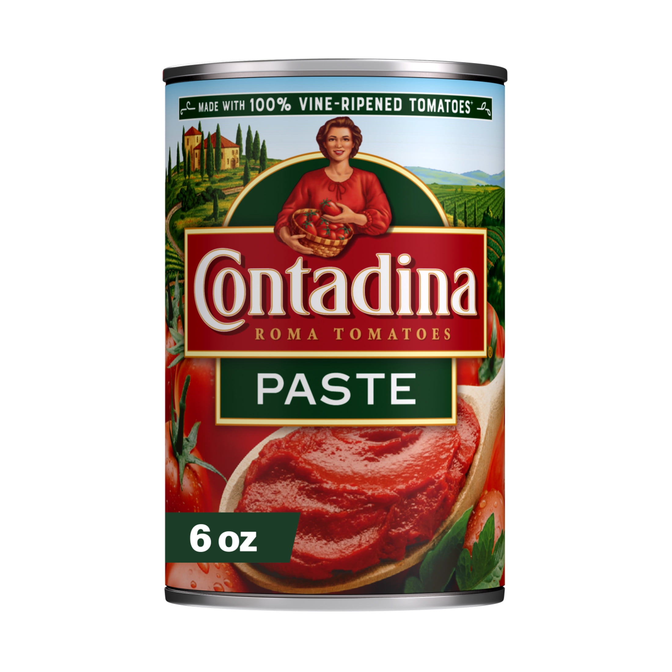 Contadina Tomato Paste 6 oz Can Made from 100% Vine-Ripened Roma ...