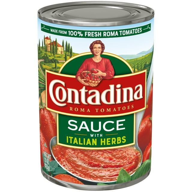 Contadina Tomato Sauce with Italian Herbs, 15 oz Can - Walmart.com