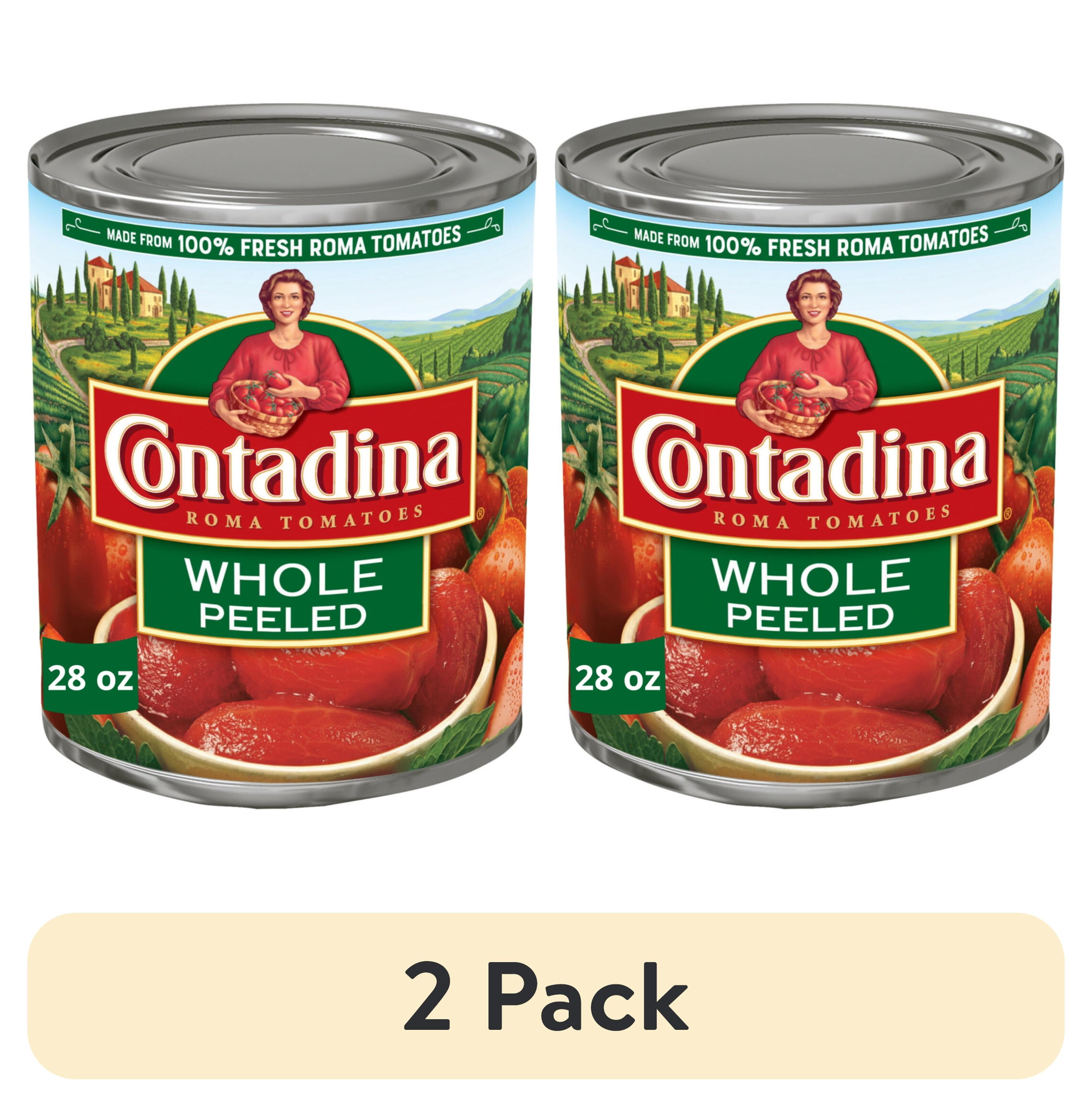 (2 pack) Contadina Whole Peeled Tomatoes, 28 oz Can - Walmart.com