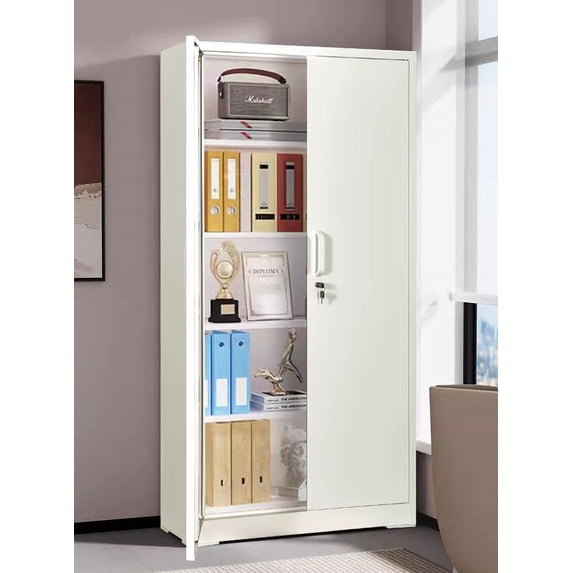 Container Furniture Direct Ironclad 71" Metal Storage Cabinet with ...