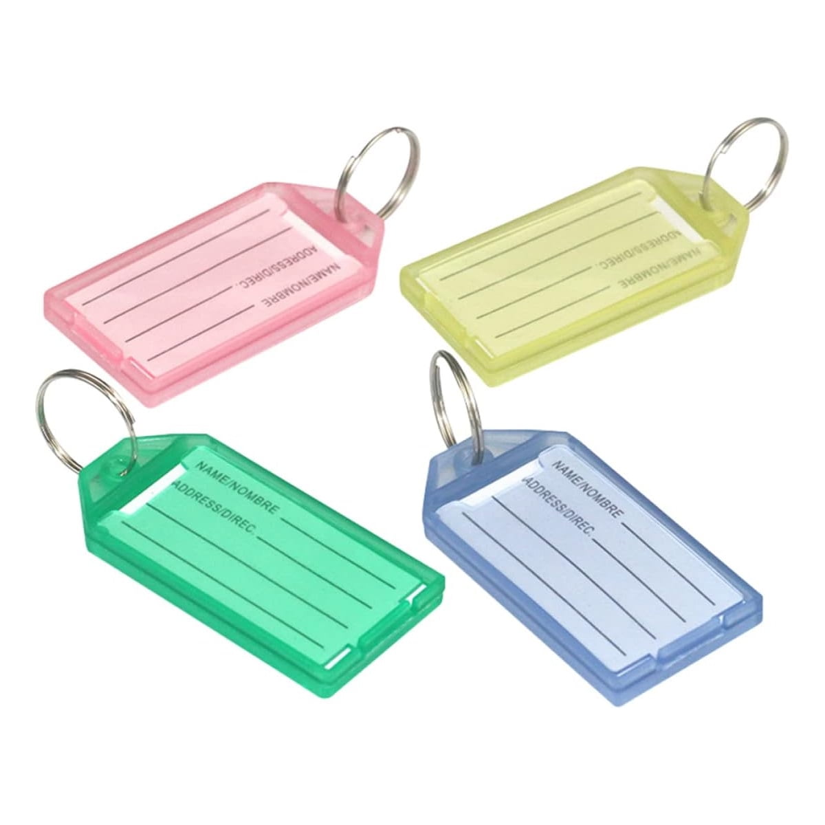 Container Included For Plastic Key Tags, Assorted Colors And Protective ...