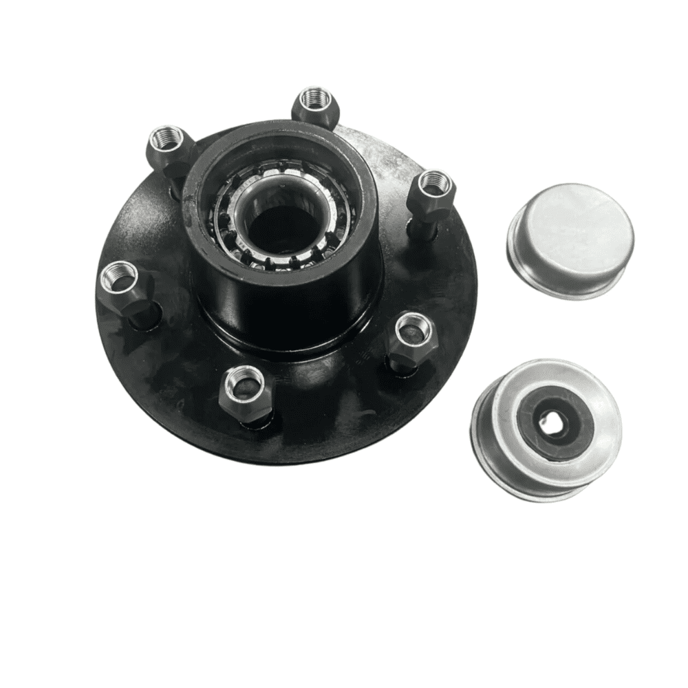 Container Nut Trailer Hub Kit, 6-Lug, Iron Construction, Grease ...