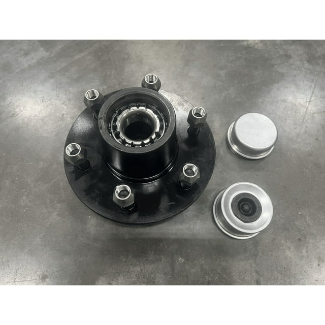 Container Nut 6-Lug Trailer Hub Kit with #42 Trailer Spindle, Inner ...
