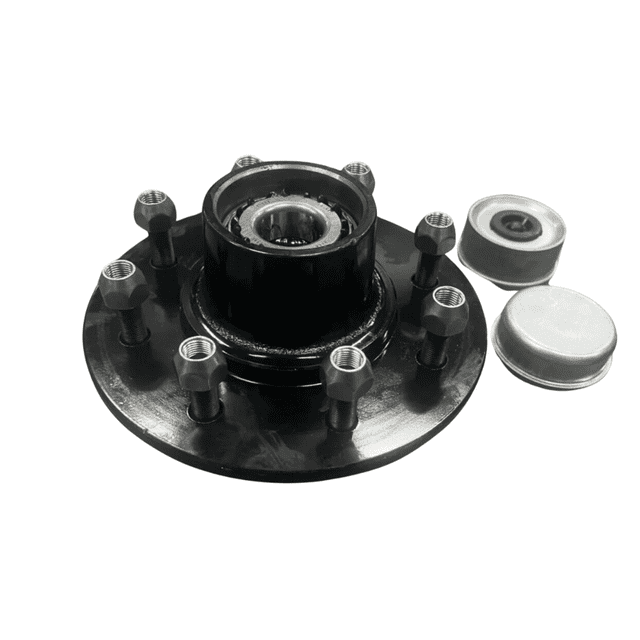 Container Nut 8-Lug Trailer Hub Kit with #42 Trailer Spindle, Inner ...