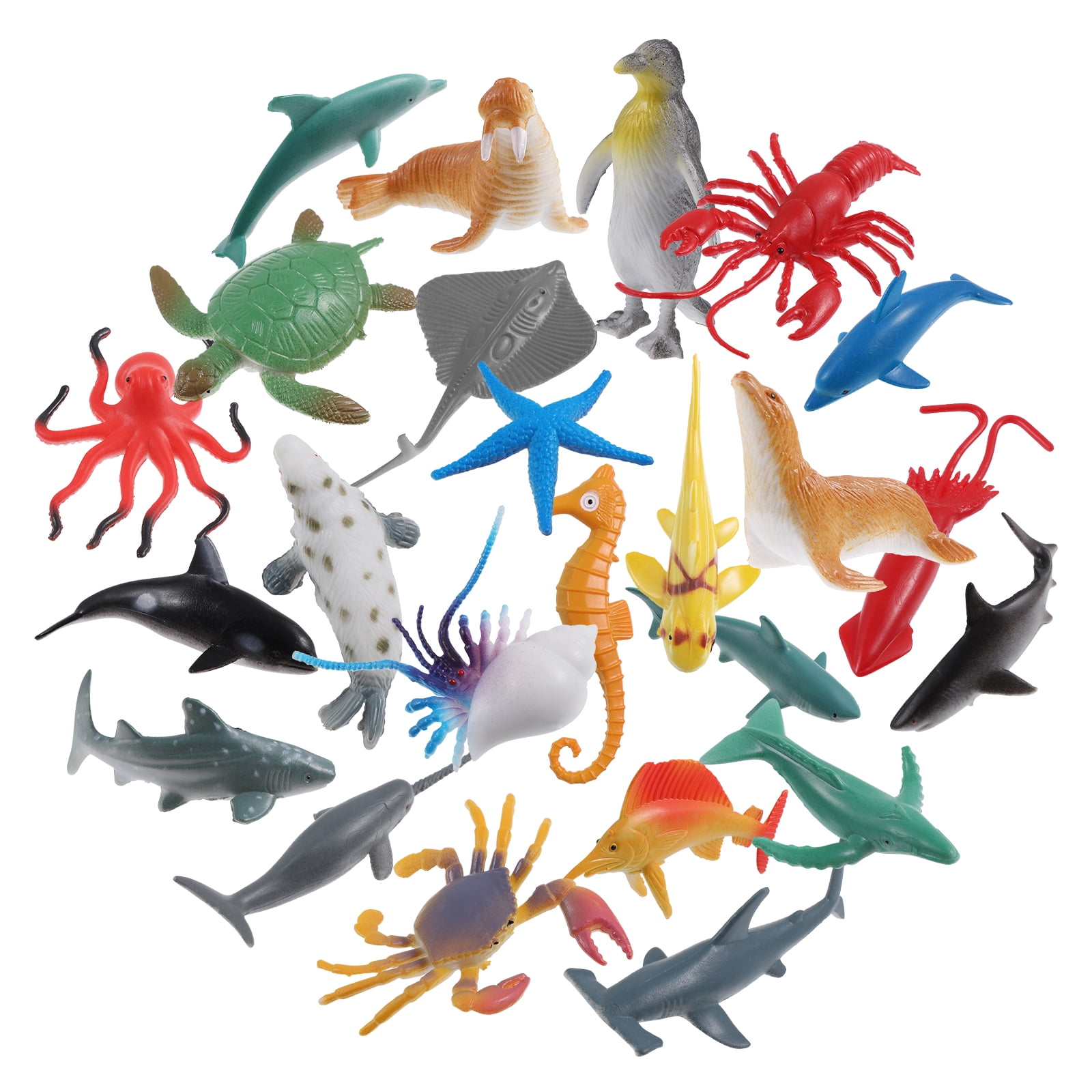 Container Ocean Animals Figurines Sea Miniatures Child - Walmart.com