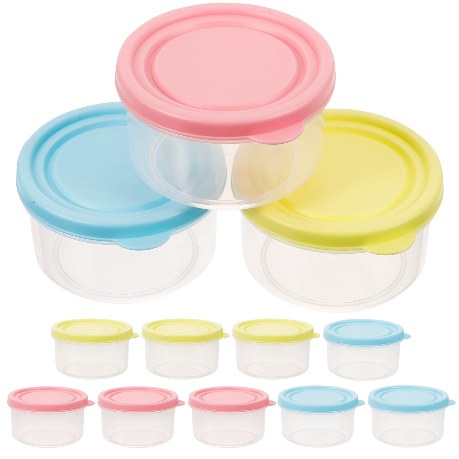 Container Plastic 12 Pcs Leak Proof Containers Refrigerator Boxes Food ...