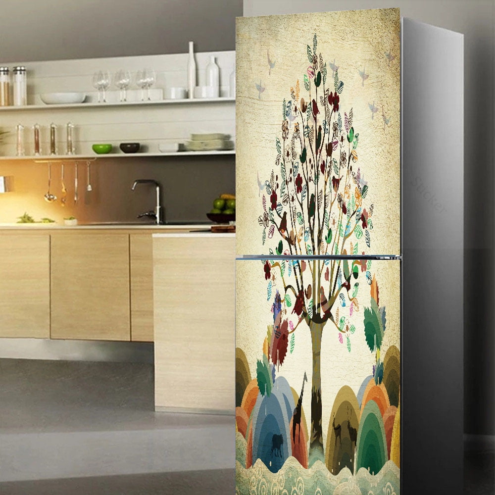 Container Safe Refrigerator Sticker Full Film Kitchenware Self-adhesive ...