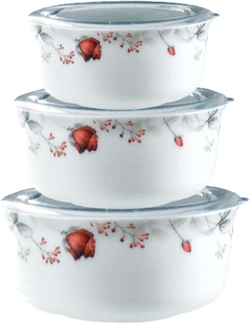 Container Set/ Organizer Set, 3 bowls + 3 Lids, Gift Box, OPAL ...