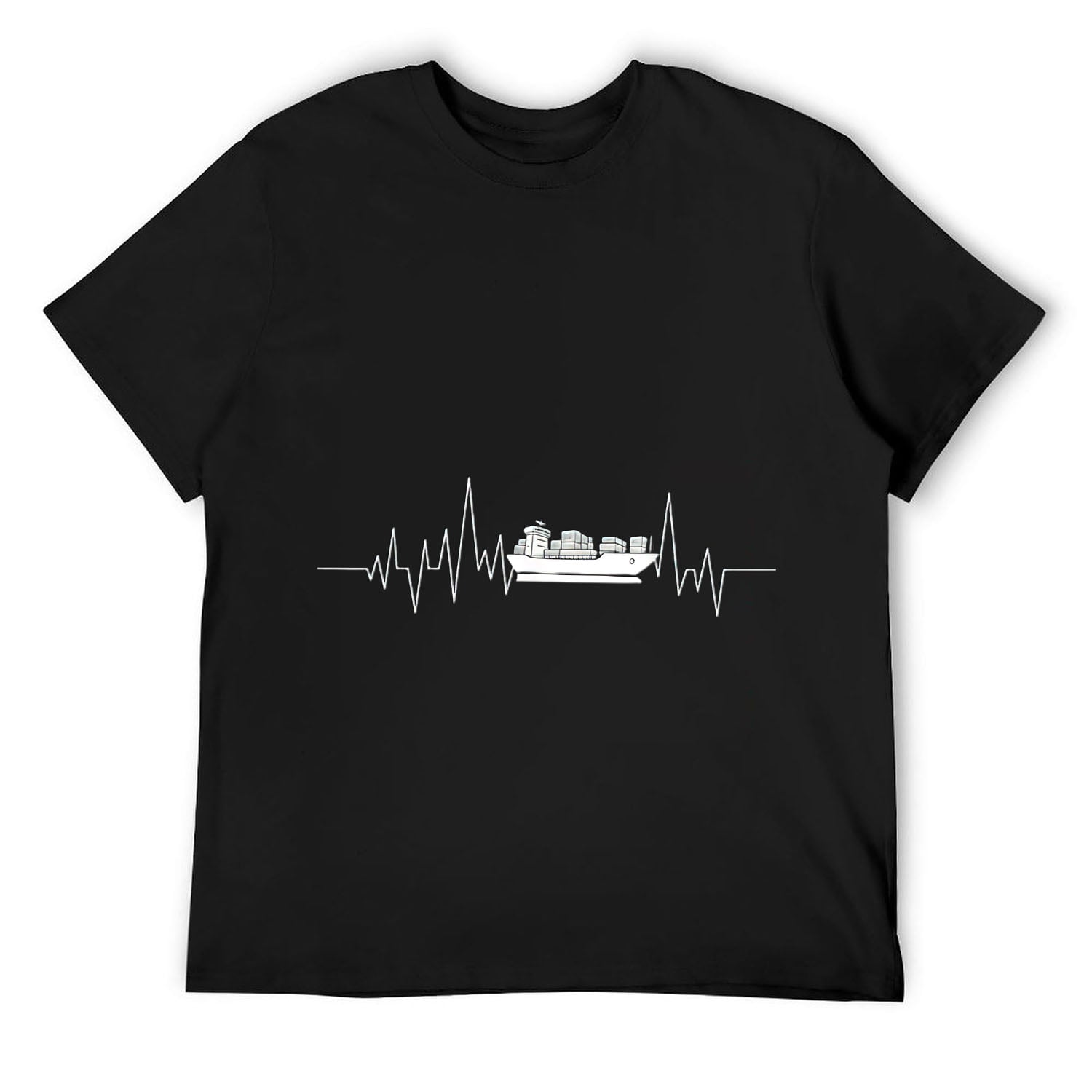 Container Ship Heartbeat Seafarer Seaman Cargo Ship T-Shirt - Walmart.com