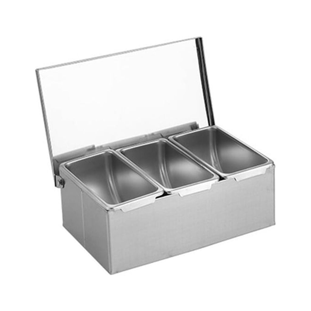 Container Stainless Steel Storage Box Steel Box Compartments Household ...