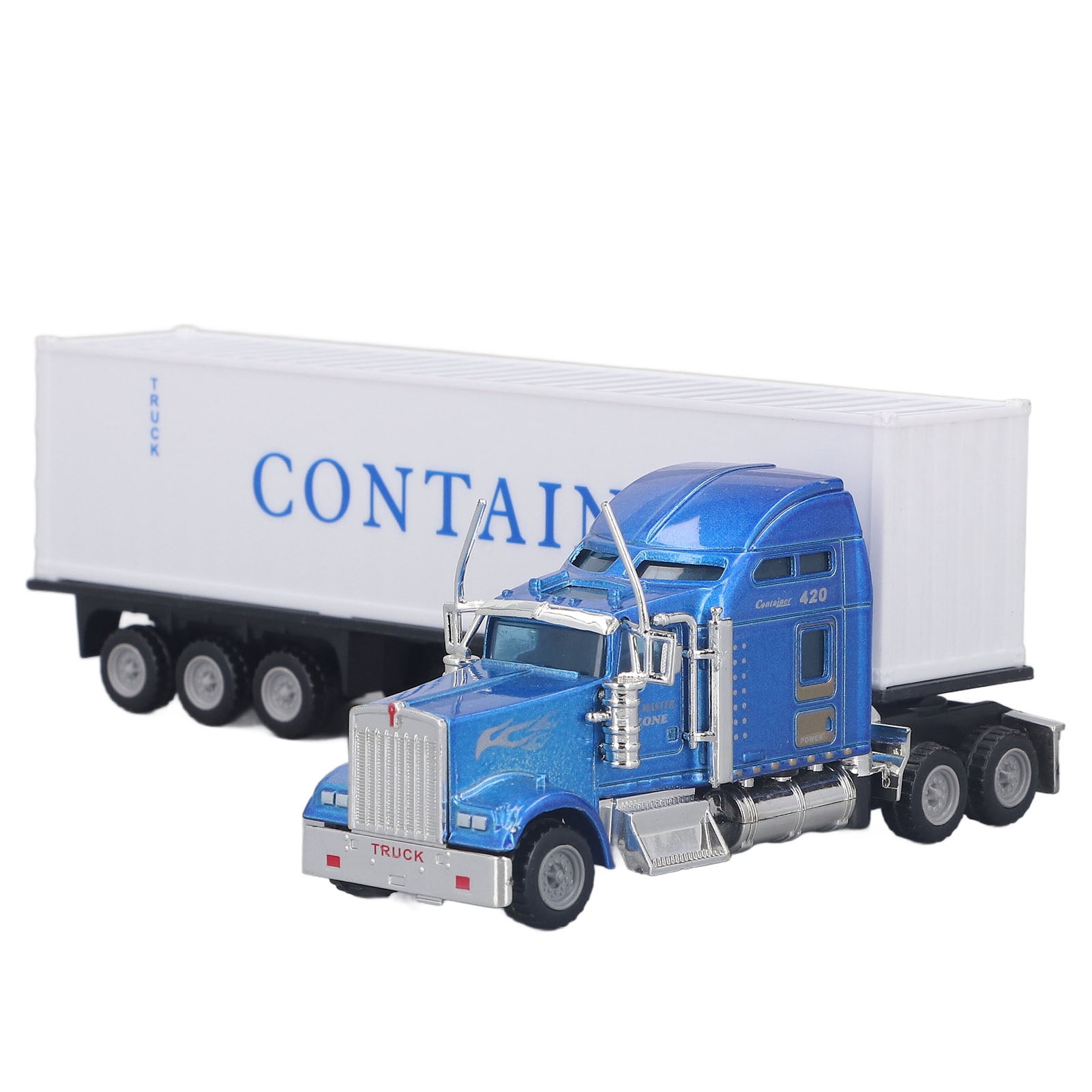 Container Truck Toy Model Pull Back Alloy Toy Truck for Kids Home ...