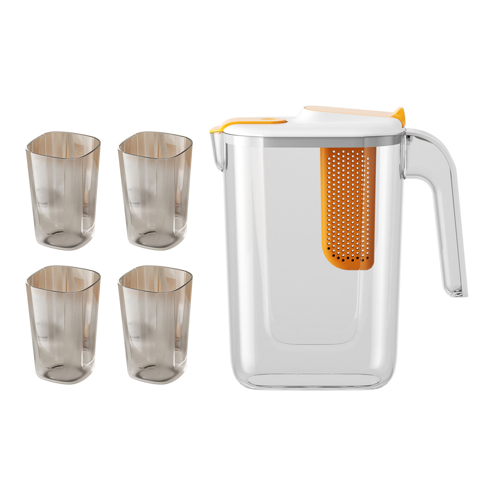 Container Water Kettle with Filter Cold Kettles Drinkware Bucket ...