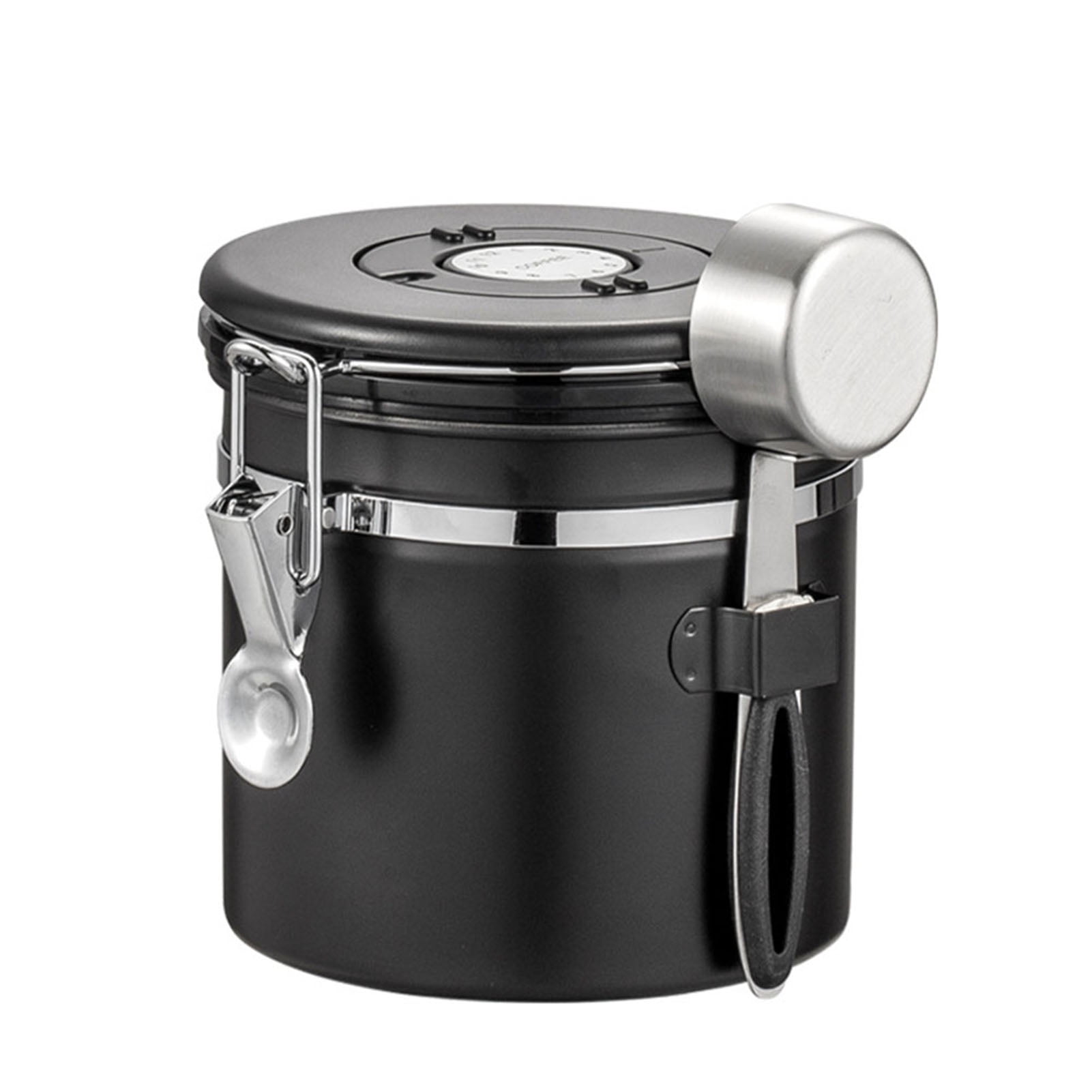Container with Date Tracker,Stainless Steel Coffee Canister for Grounds ...