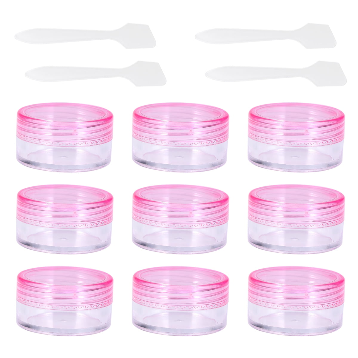 Containers Lids Cream Lip Sample Balm Cosmetics Round Plastic Small ...