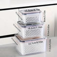 Containers with Removable Colanders, 2026 Upgraded Plastic Food Storage ...