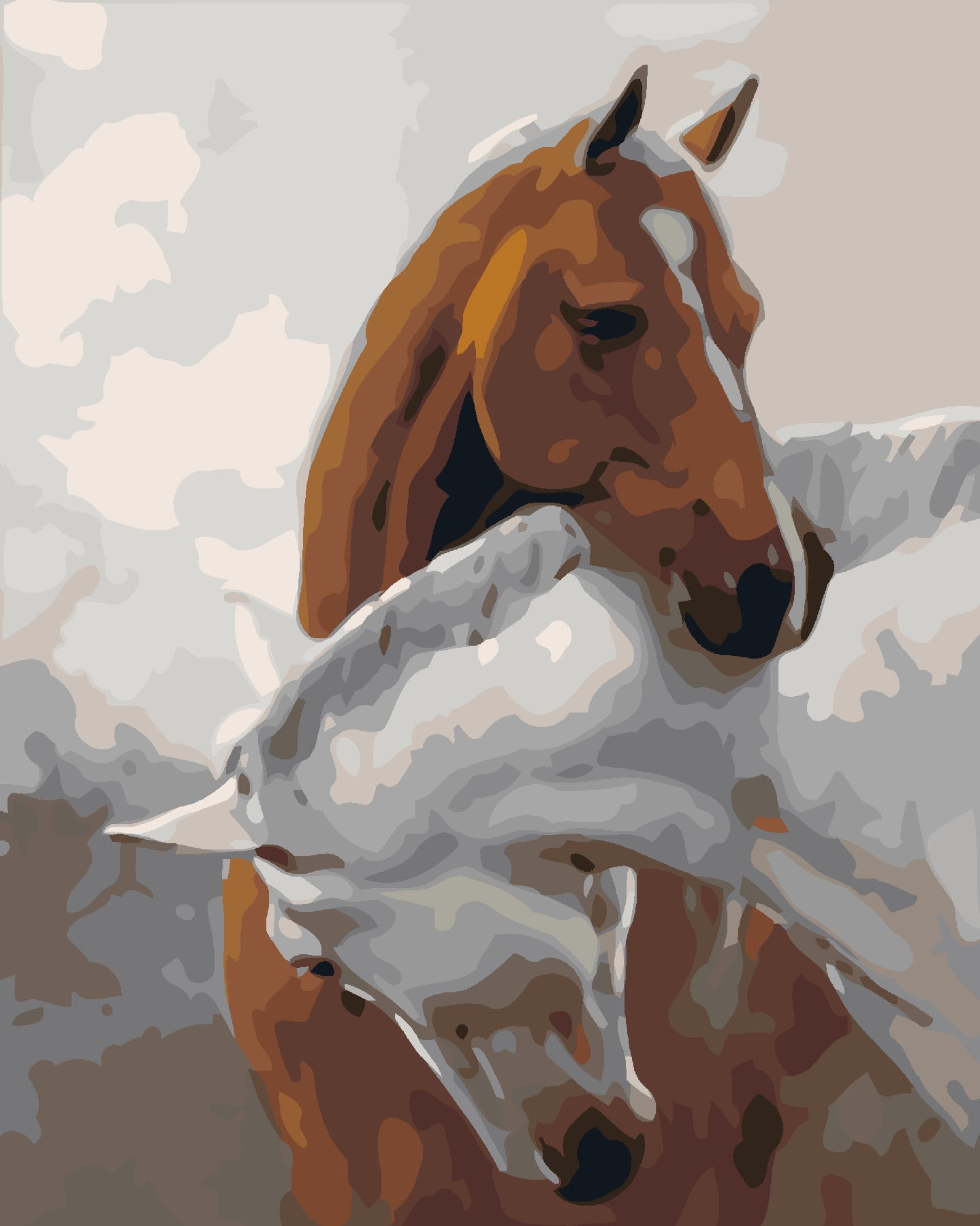 Contains Wooden Frame Diy Children Theme Canvas Painting Kits Art Paint ...