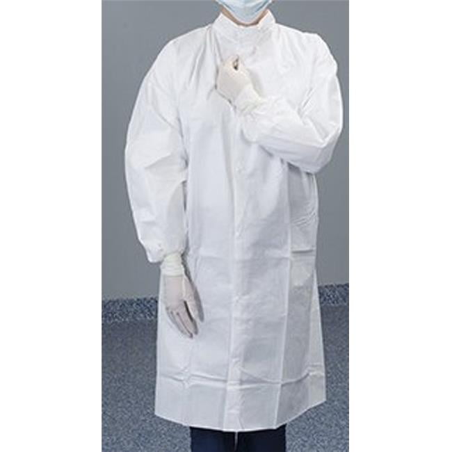 Contec 1124215-BG White Cleanroom Frocks - Extra Large - Pack of 10 ...