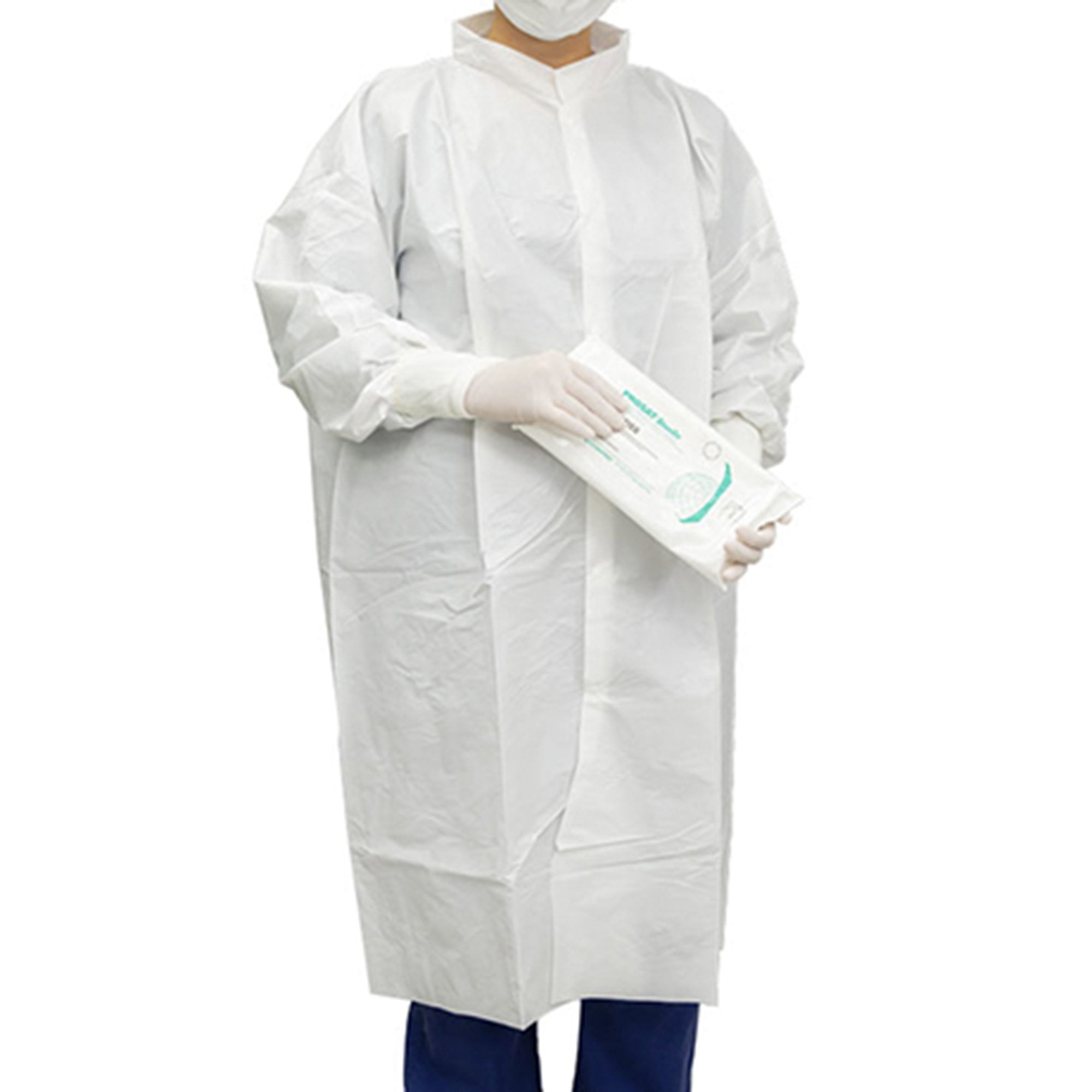 Contec CritiGear Adult Disposable Cleanroom Lab Coat White X-Large 10 ...
