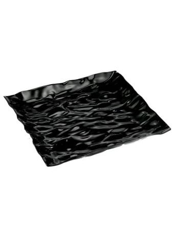 Party Source 2.5" Contemplate Black Square Mini Appetizer Plastic ...