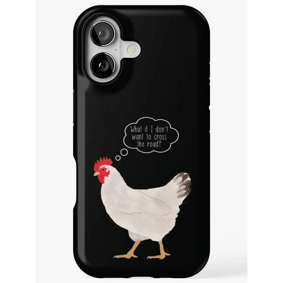 Contemplative Chicken Case for 11 to 17 Pro Max Thoughtful Design ...