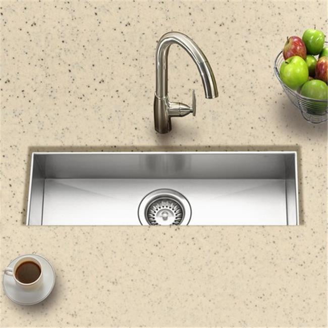 Contempo Trough Series Undermount Stainless Steel Bar & Prep Sink ...