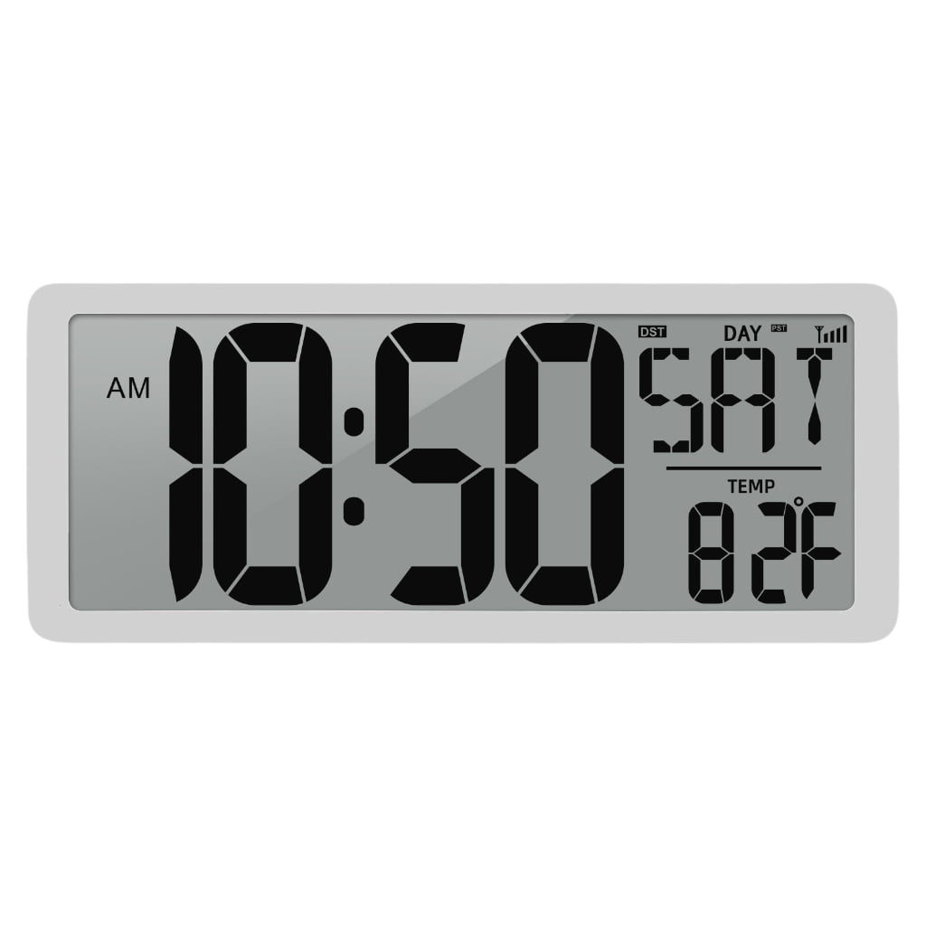 Contemporary 14' Digital Wall Clock with Spacious Number Display ...
