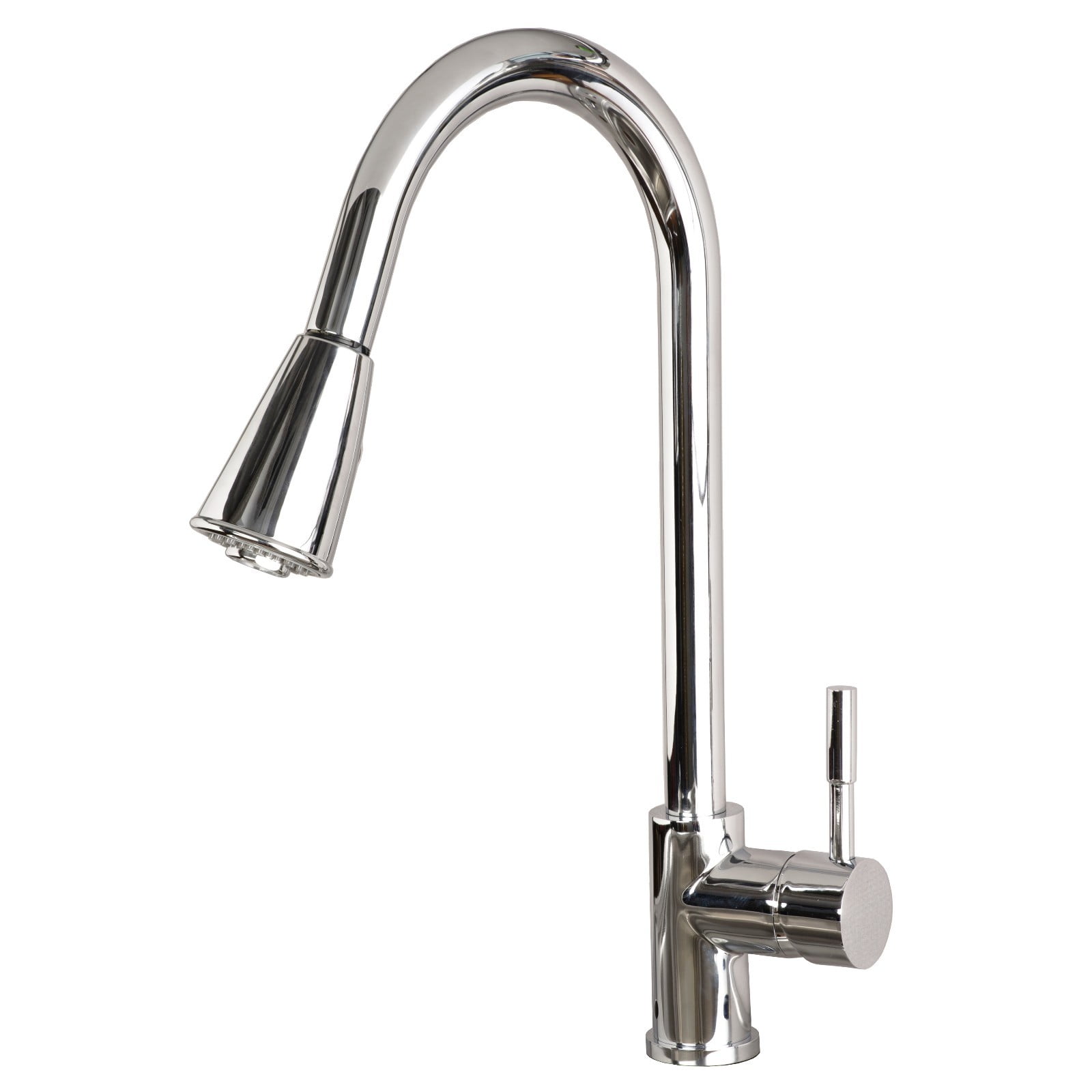 Contemporary 16" Pull-Down Spray Kitchen Sink Faucet Chrome Finish ...