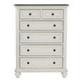 Contemporary 1pc Chest of Drawers, Wood Dresser with 5 Drawers, Tall ...