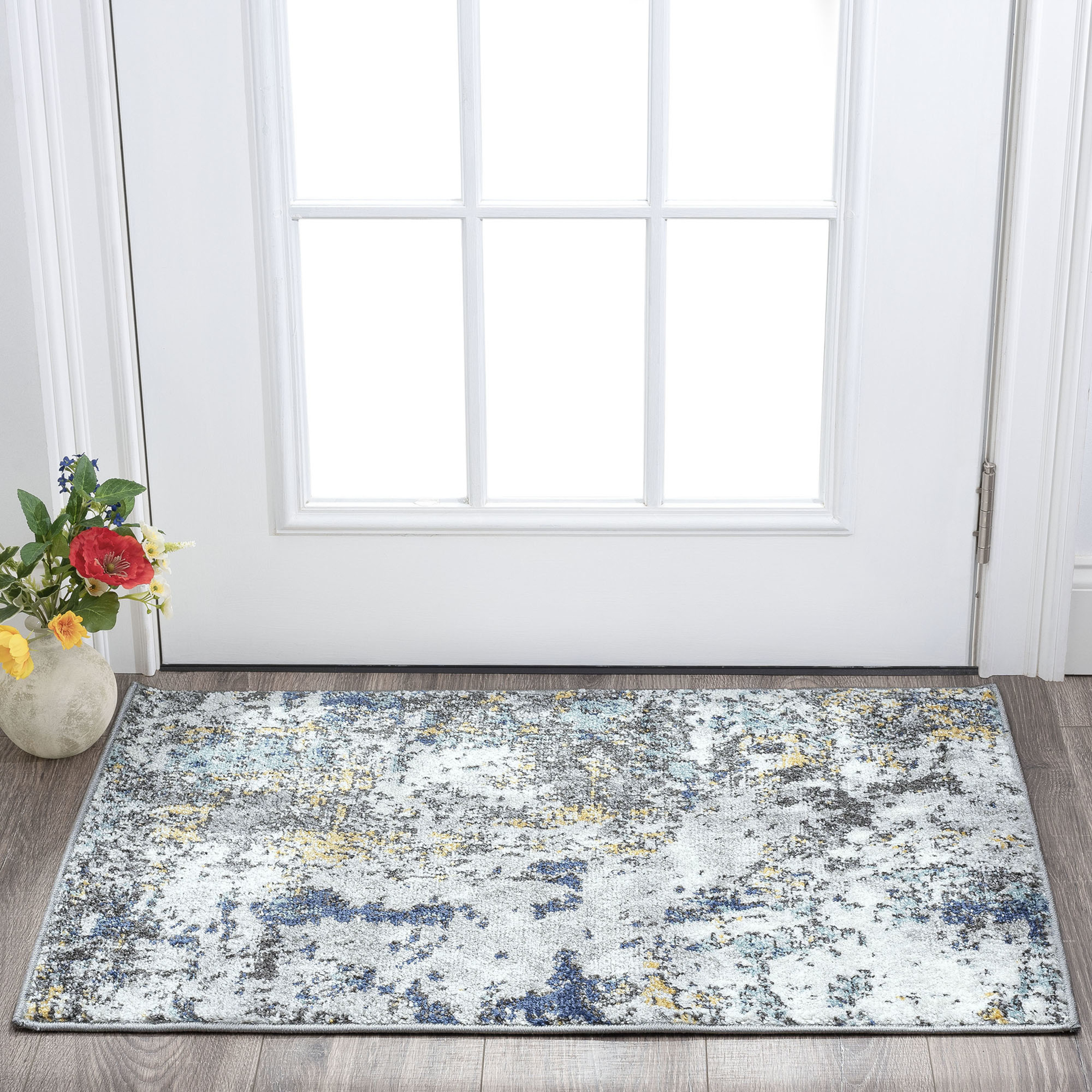 Contemporary 2x3 Area Rug (2' x 3') Abstract Multi, Multi Indoor ...