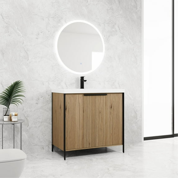 Contemporary 36" Bathroom Vanity | Ergonomic Design & Adjustable ...