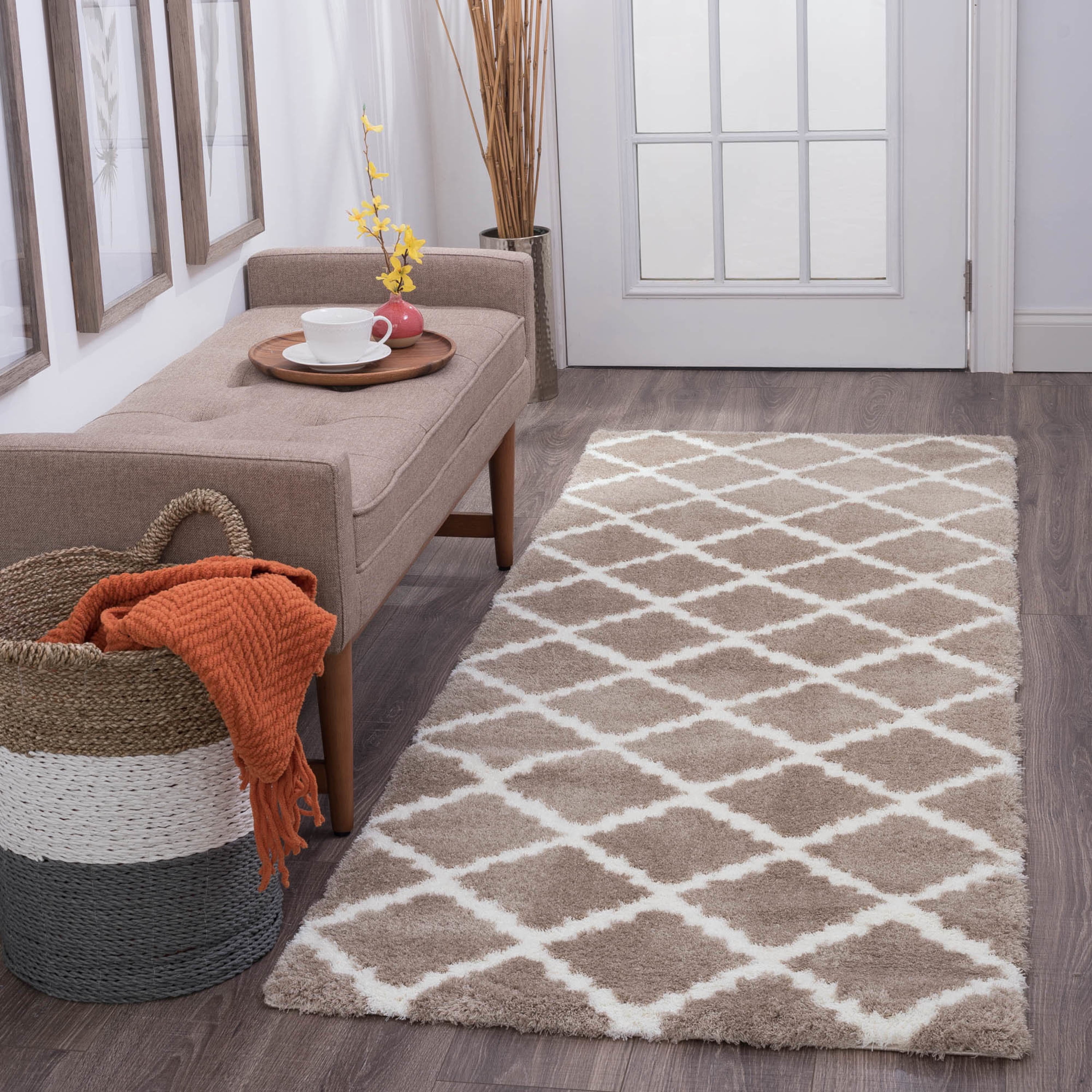 Free Shipping! Bliss Rugs Contemporary 3x8 Soft Shag Area Rug Marrakesh ...