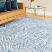 BERTHMEER 4'x6' Gray Abstract Modern Area Rugs for Office Entryway ...