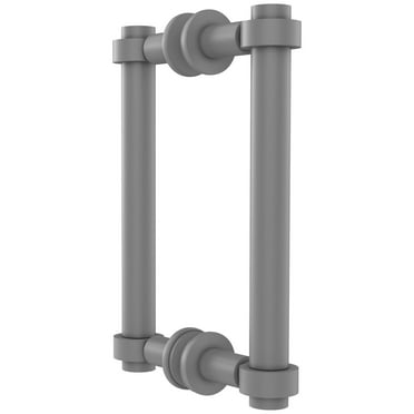 Contemporary Back to Back Shower Door Pull with Grooved Accents ...