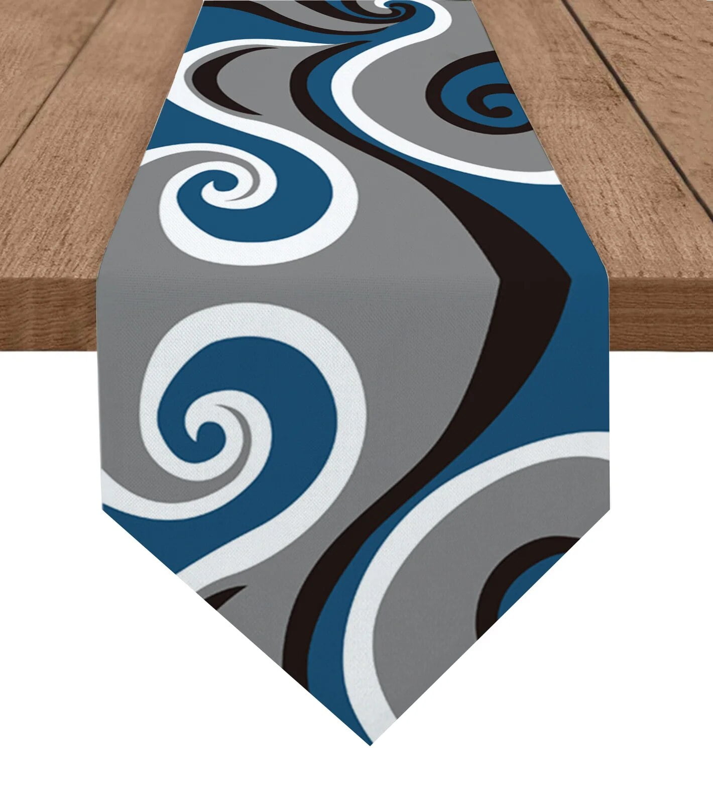 Contemporary Abstract Blue Modern Home Kitchen Dining Tablecloths ...