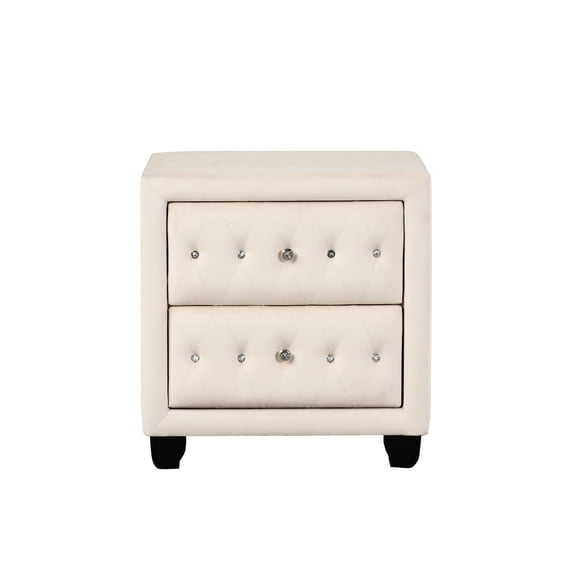 Contemporary Acacia Design - Crystal Tufted Drawer Pulls - Bedroom ...