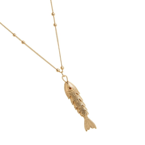 Contemporary Adjustable Fish Necklace, Ocean-Themed Women's Fashion ...