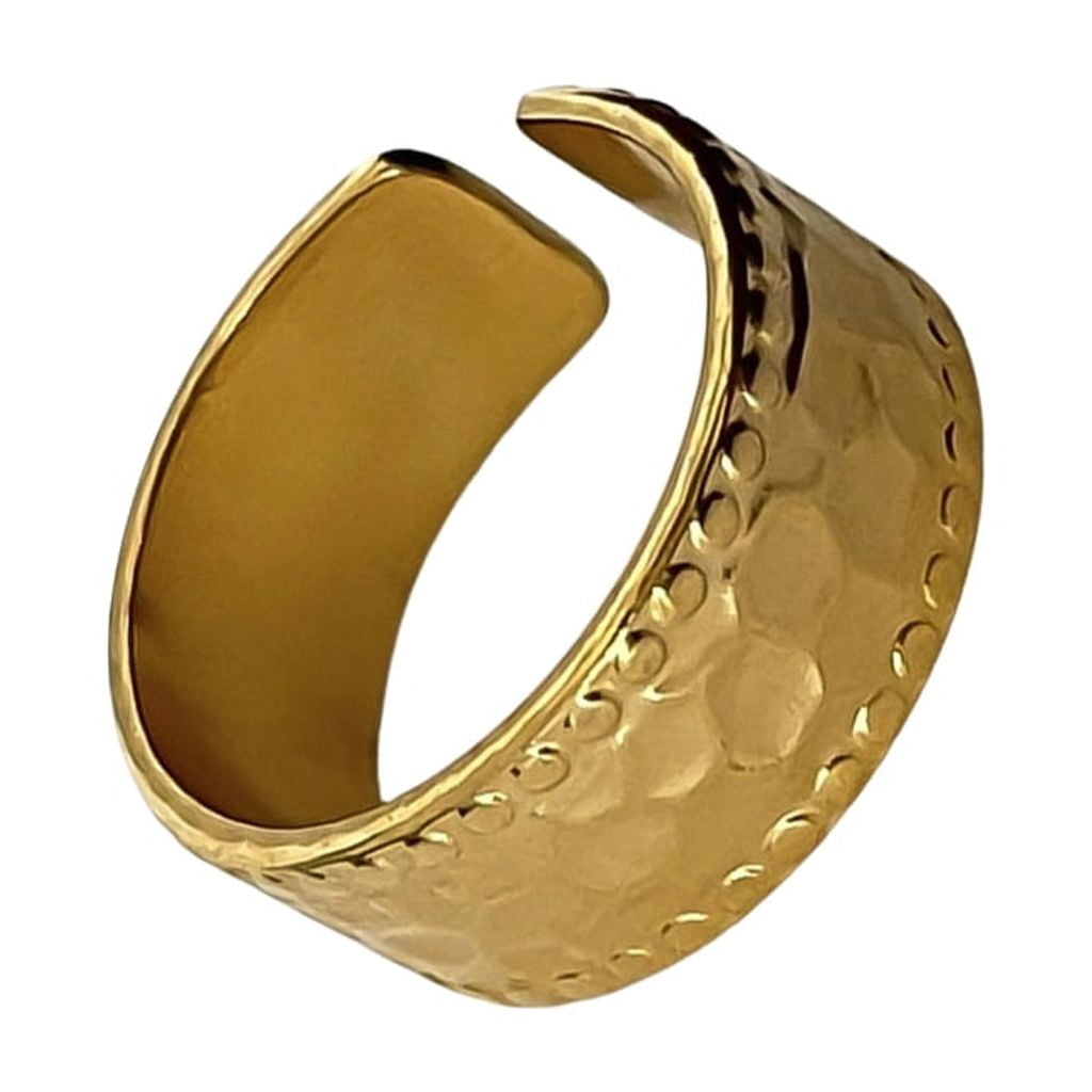 Contemporary Alloy Rings Jewelry Featuring Wrinkle And Subtle White ...