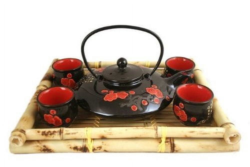 Contemporary Art Decor Porcelain tea set 5 pcs - Walmart.com