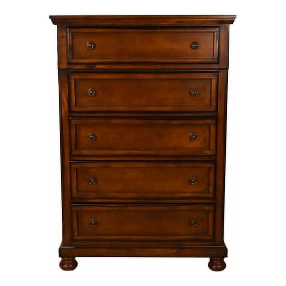 Contemporary Austin Chest Made with Wood, Wood Dresser with 5 Drawers ...