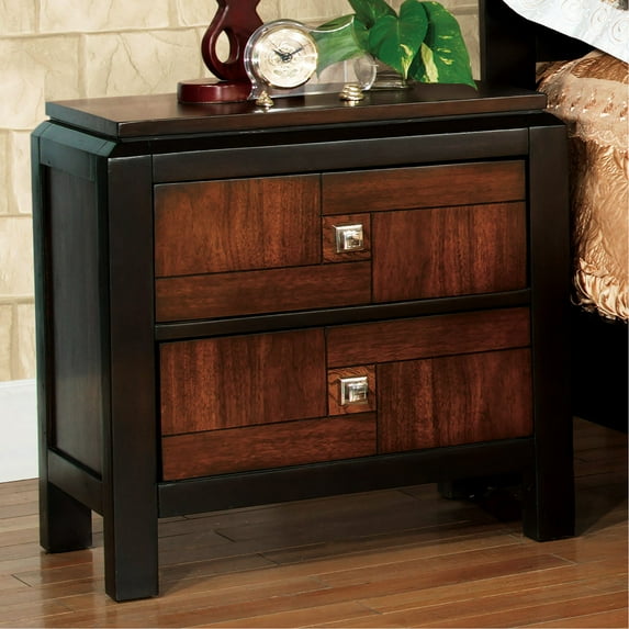 Contemporary Bedside Cabinet / In Bedroom / 2 Drawers with Chrome ...
