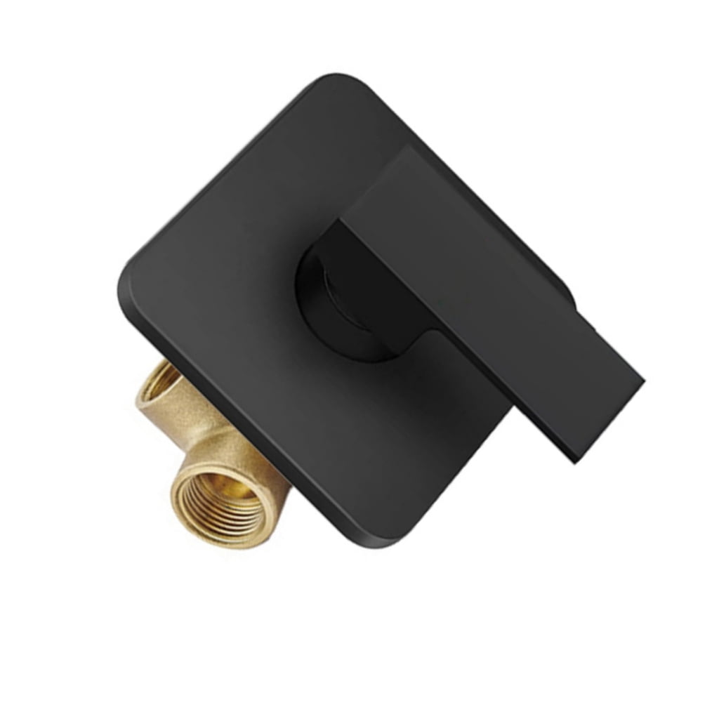 Contemporary Bronze Shower Door Set Square Black Bathroom Deck Moisture ...