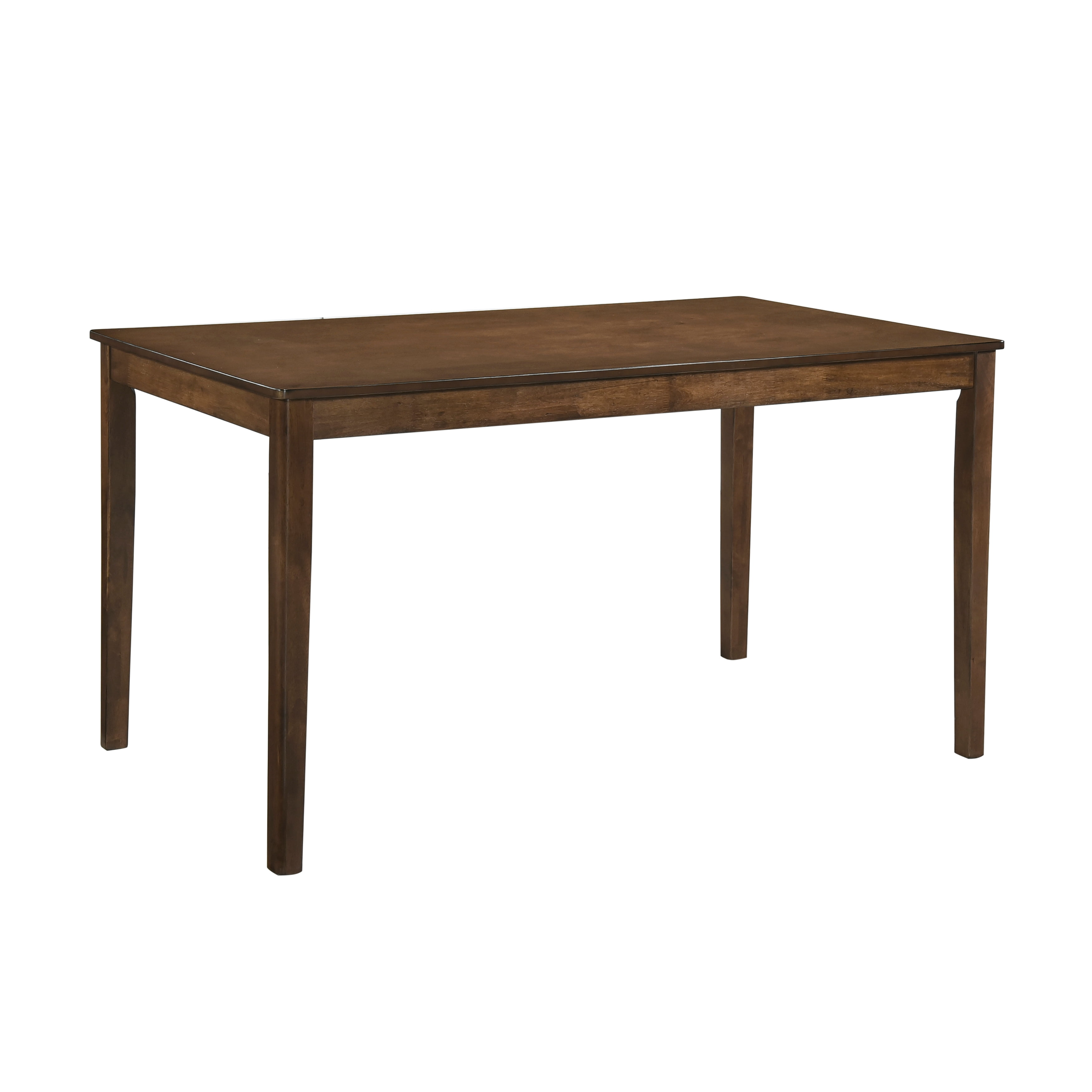 Contemporary Brown Finish Dining Table 1pc Wooden Kitchen Dining ...